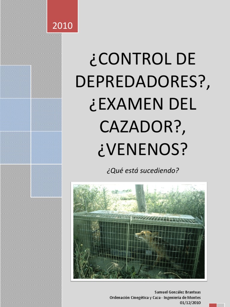 Control de Depredadores en Caza | PDF | Caza | Depredación