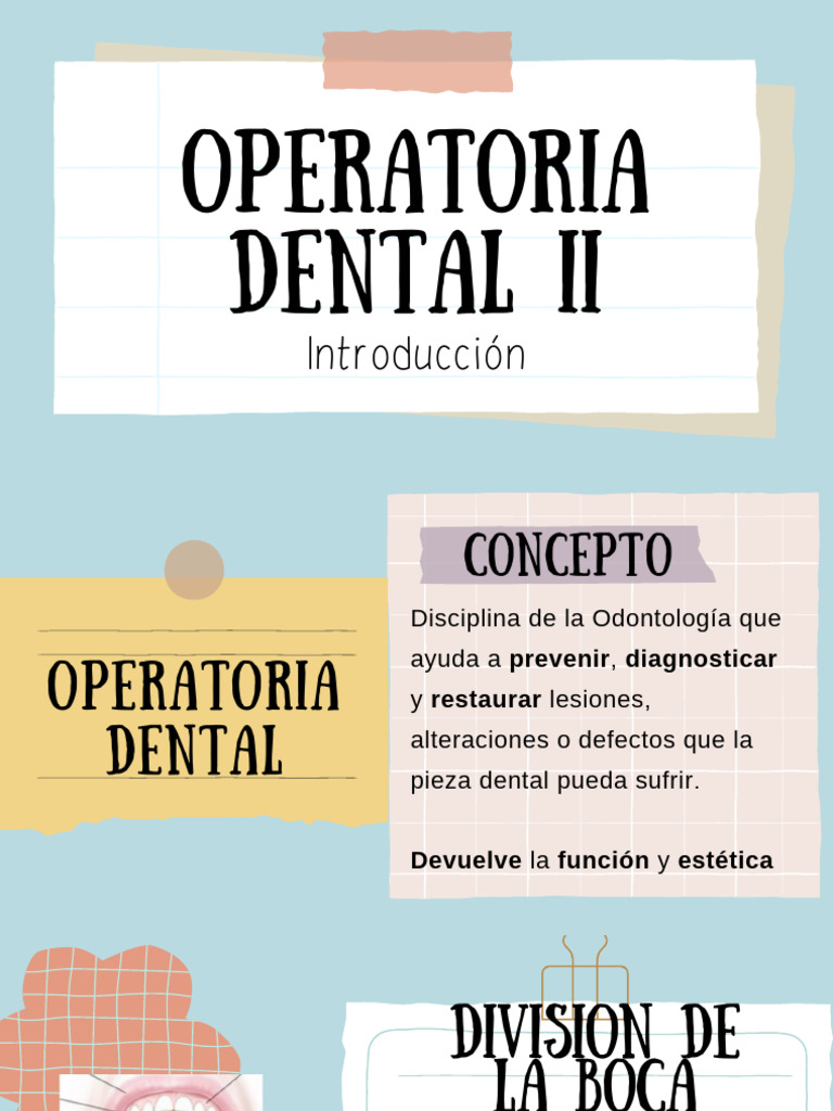 Operatoria 2 introducción | PDF | Hueso | Diente