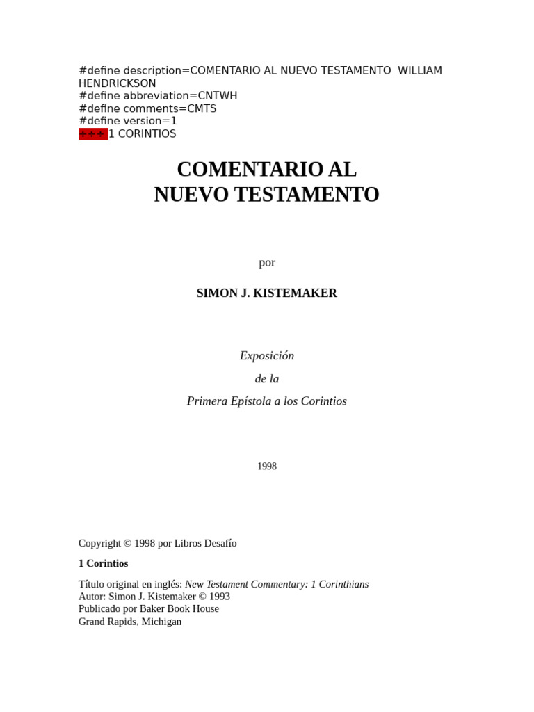 1 Corintios | PDF | Pablo el apóstol | Bernabé