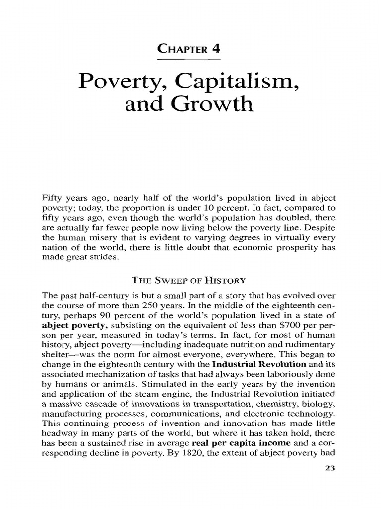 Poverty and Capitalism | PDF