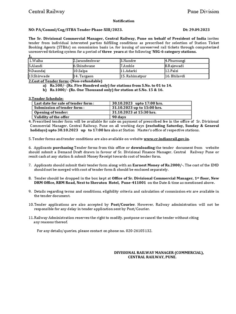 Tender Doc - Stba-Phase Xiii | PDF | Banks | License