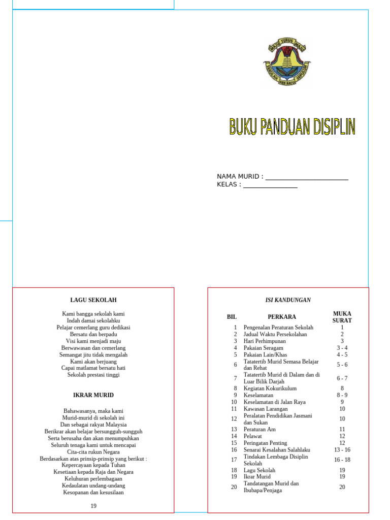 Buku Panduan Disiplin | PDF