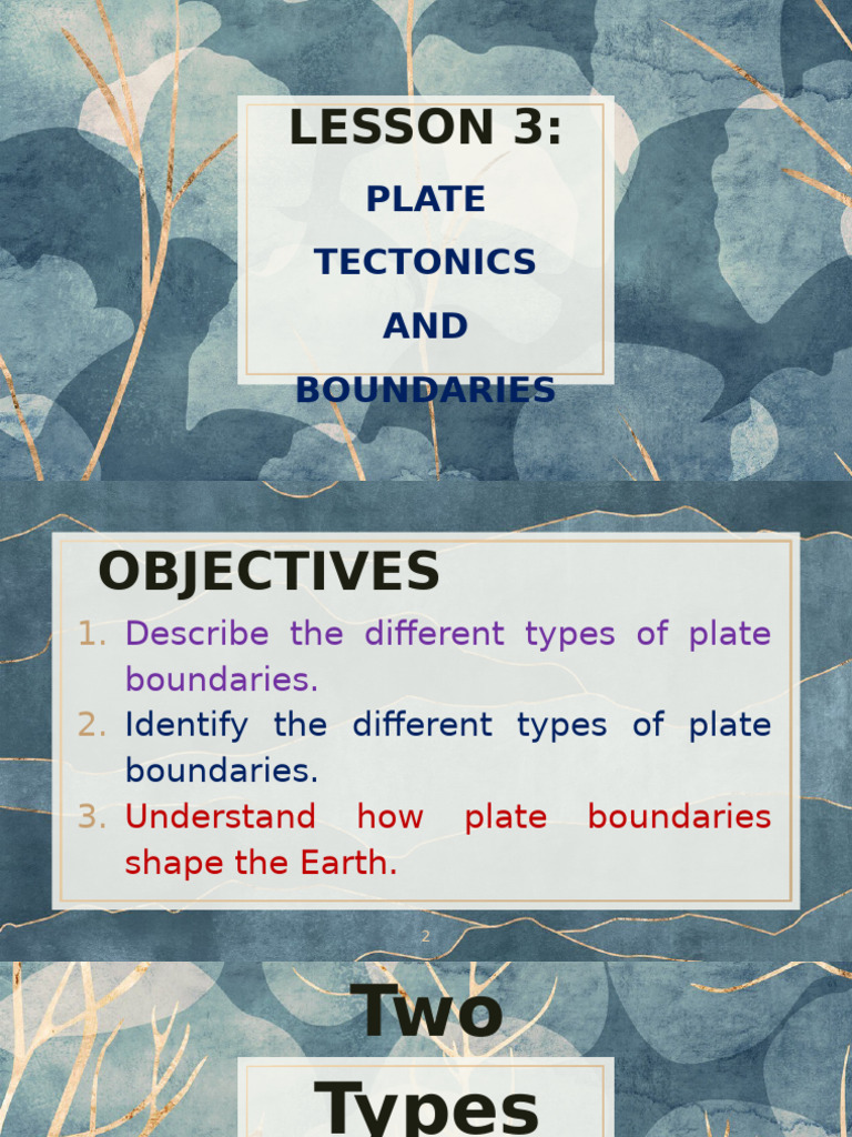 Lesson 3 - Plate Tectonics | PDF | Plate Tectonics | Earth