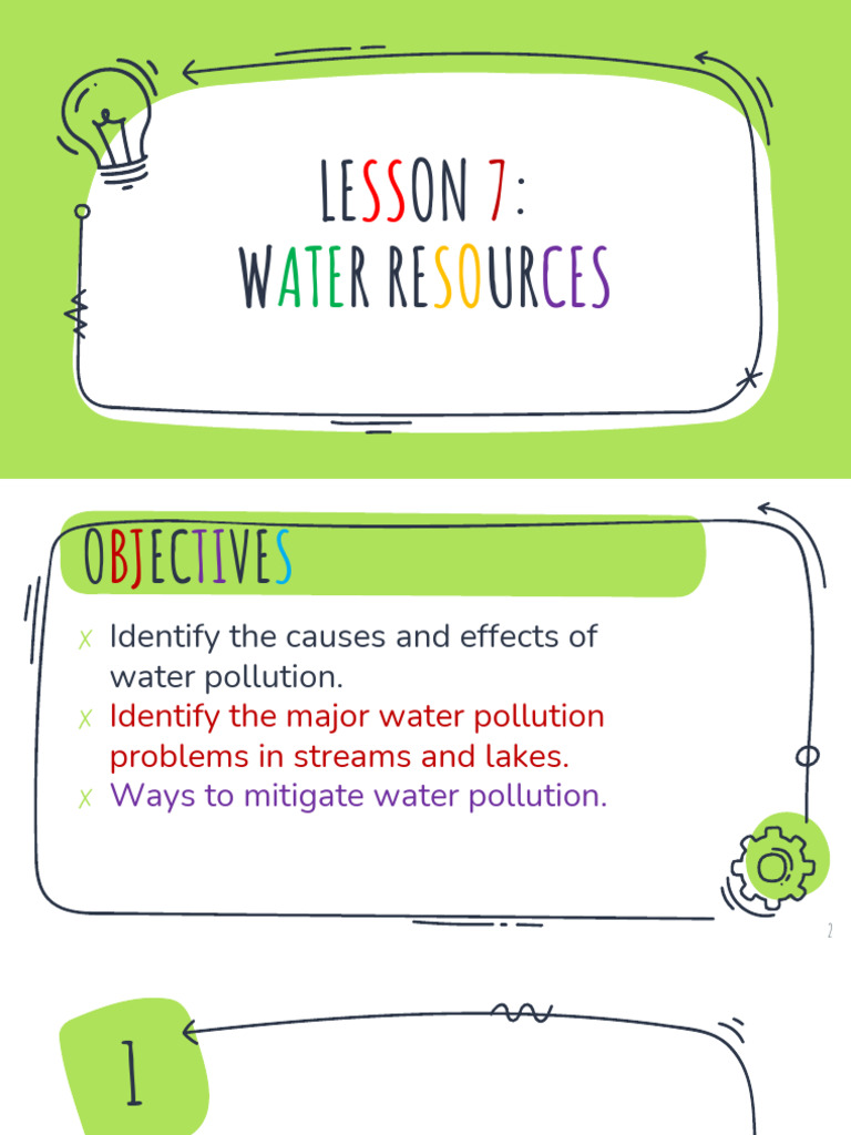 LESSON_7_WATER_RESOURCES | PDF | Water | Water Pollution