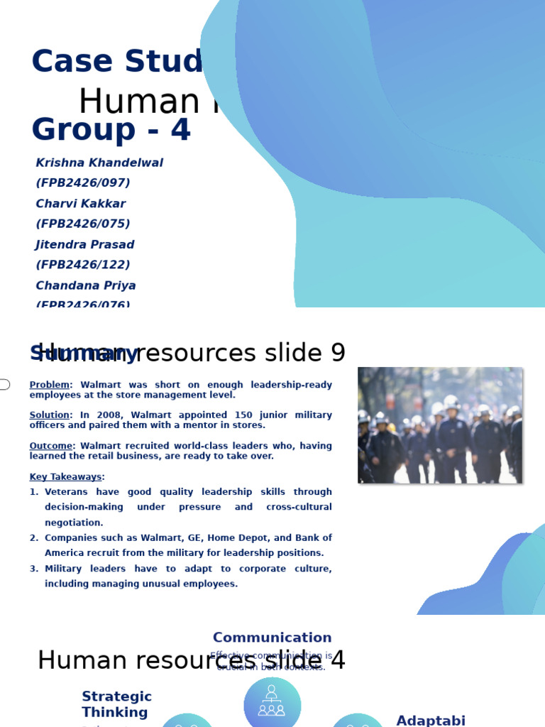 Case OB PPT Group 4 | PDF | Leadership | Human Resources