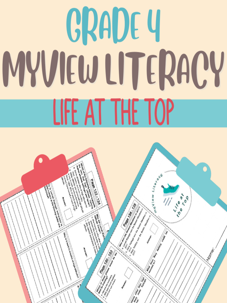 Life at the Top: Grade 4 Literacy Guide | PDF