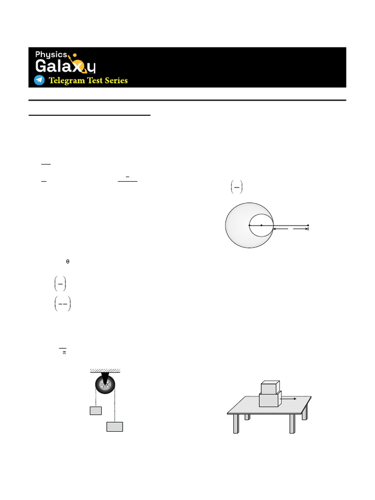 Physics Galaxy Mechanics Sheet | PDF | Force | Sphere