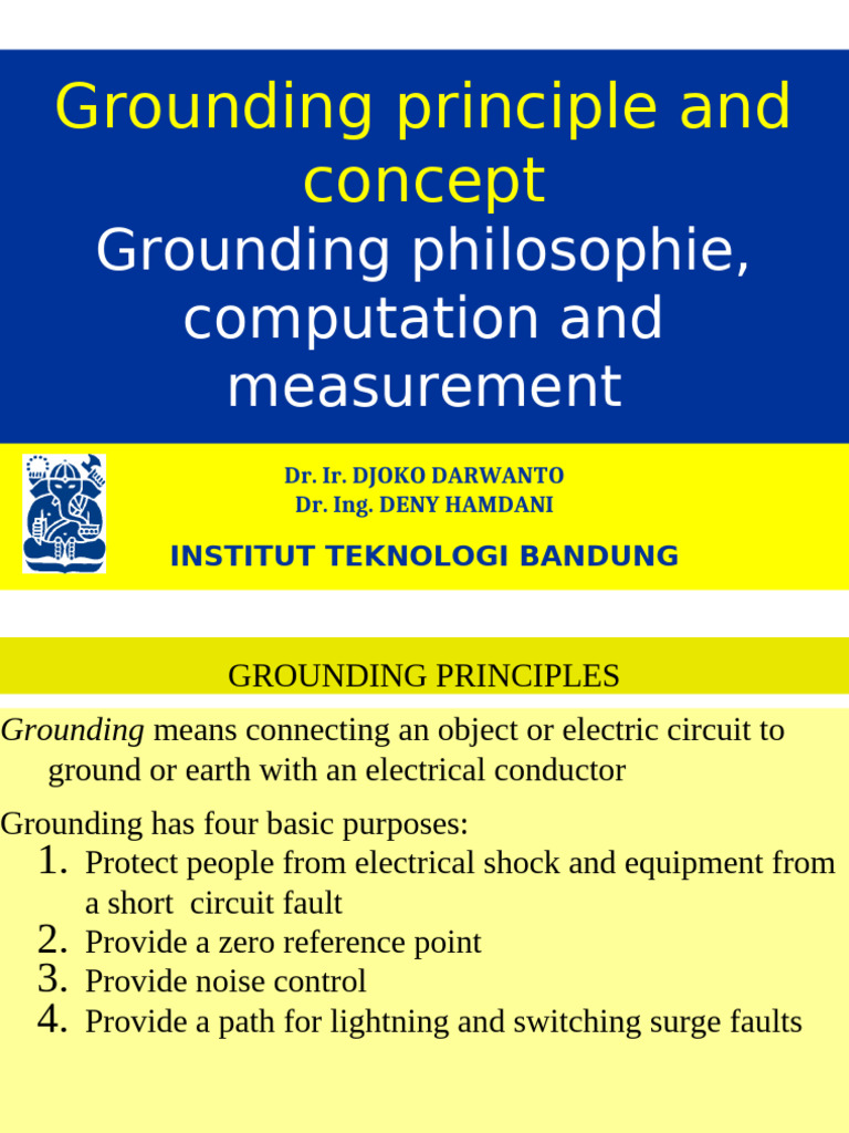 2.1. Grounding principle and concept | PDF | Electronic Engineering | Electrical Components