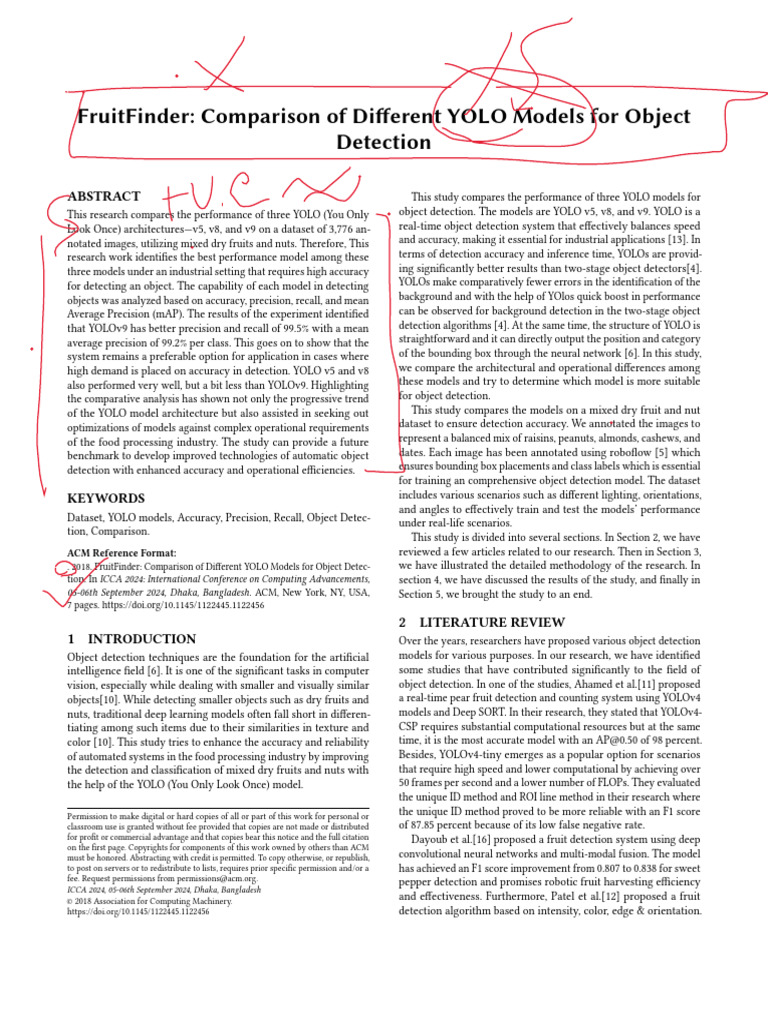 FruitFinder Comparision of Different Yolo Models | PDF | Accuracy And ...