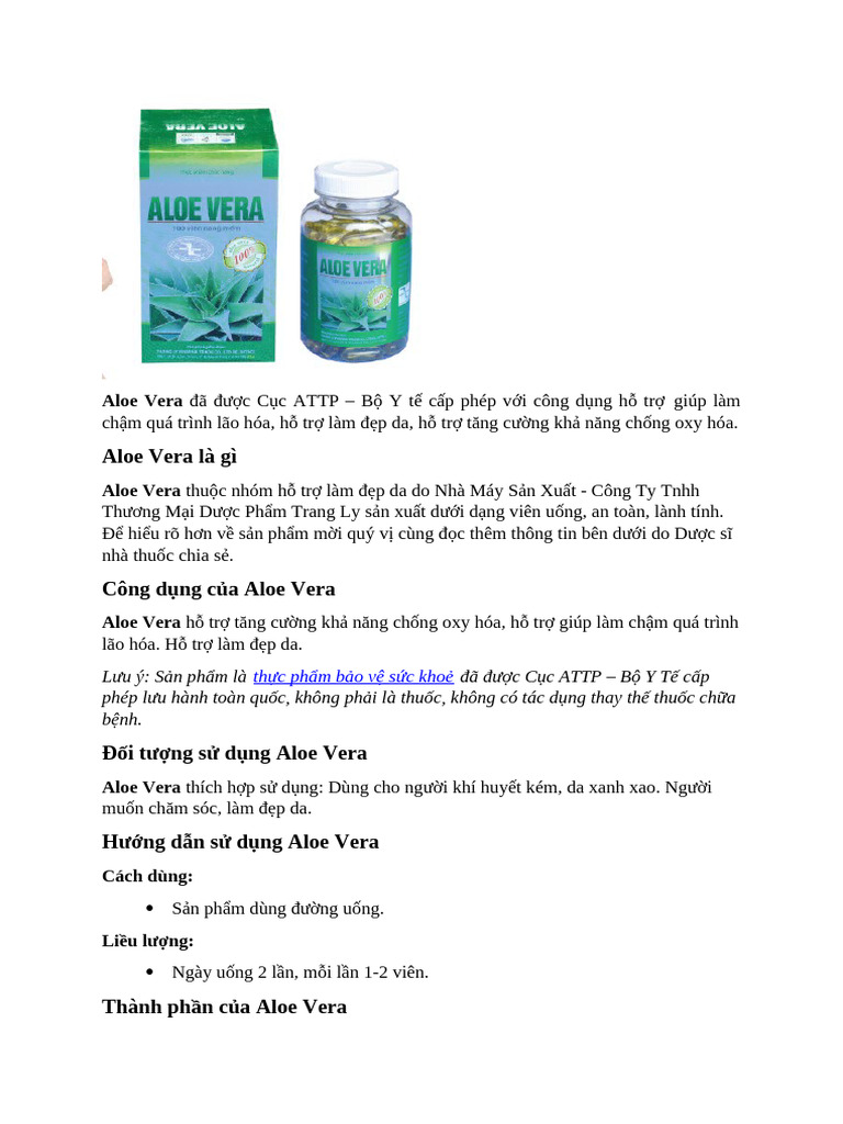 Aloe Vera | PDF