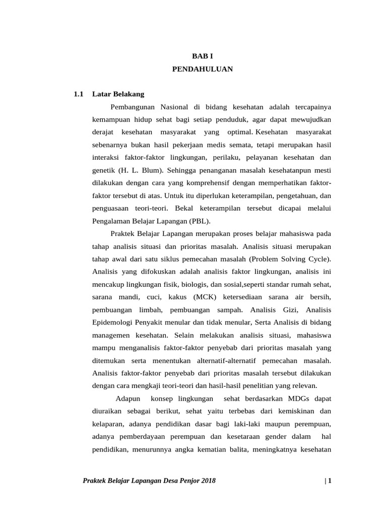 Laporan PBK Terbaru-1 | PDF