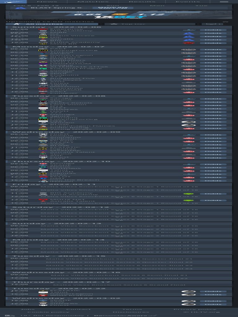 CSGO Matches & Livescore | PDF