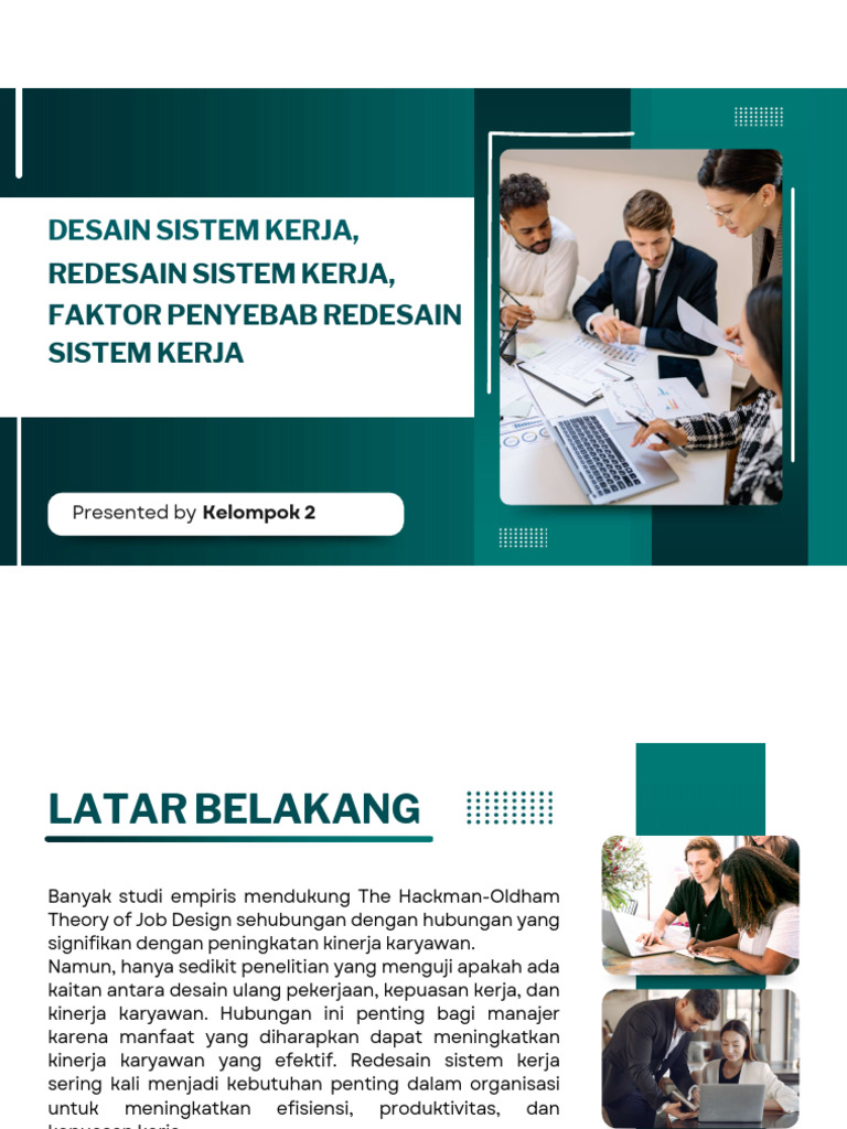 Desain Sistem Kerja | PDF | Bisnis