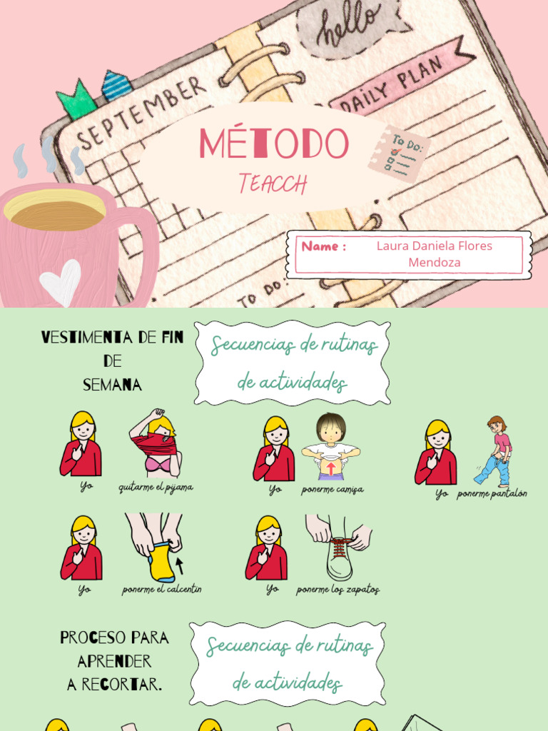 Rutinas y Actividades del Método TEACCH | PDF