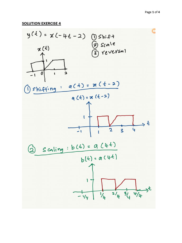 Solution Exercises 4 and 5 | PDF