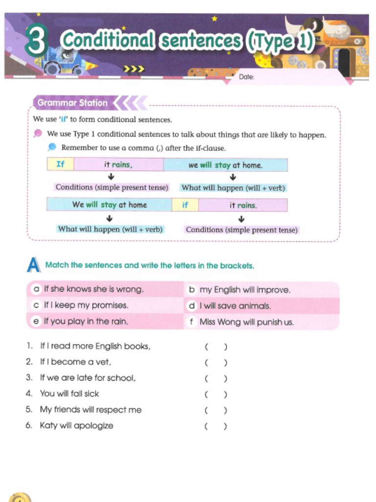 Conditional Sentences (Type 1) | PDF