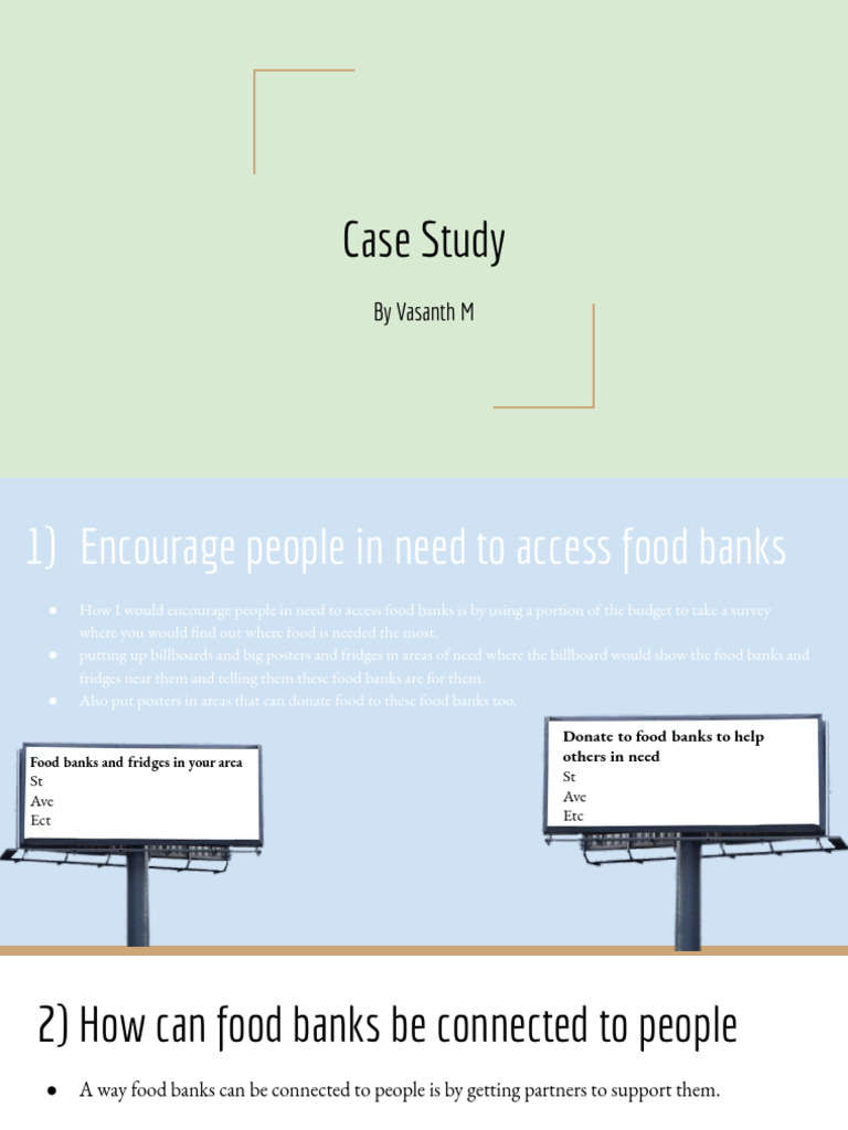 Vasanth M's Case Study | PDF
