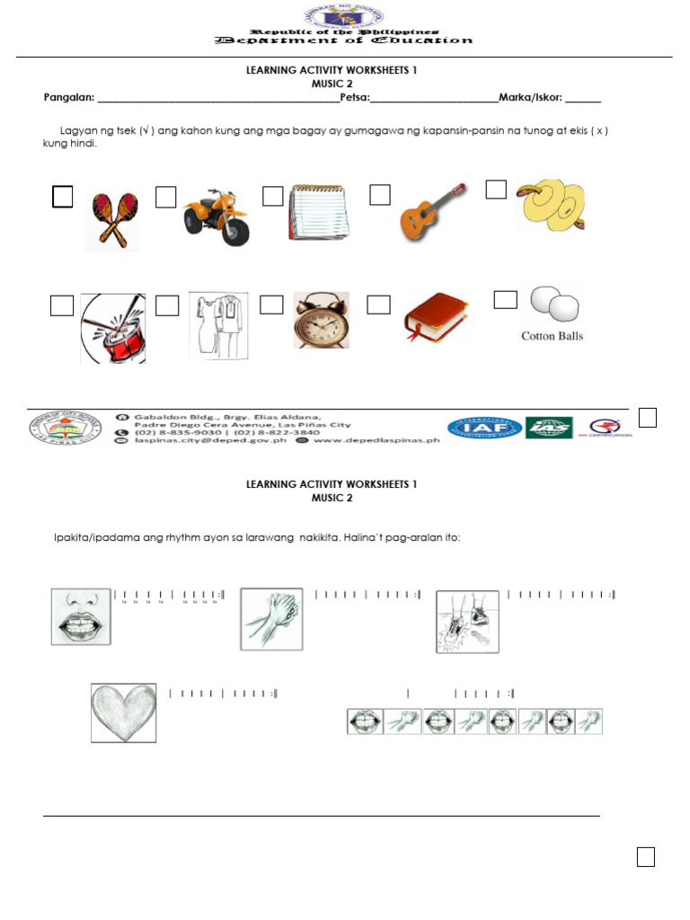 Q1 Law Mapeh - Music2 (Week1 2) | PDF