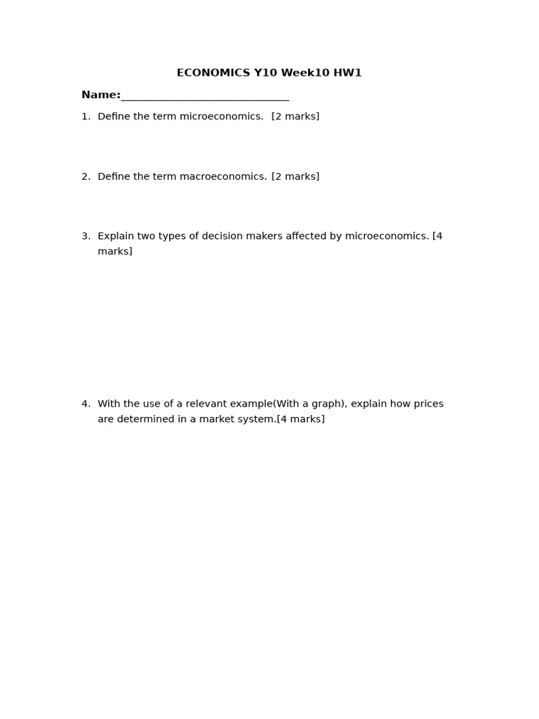Econ Y10 Week10 HW1 | PDF | Finance & Money Management | Art