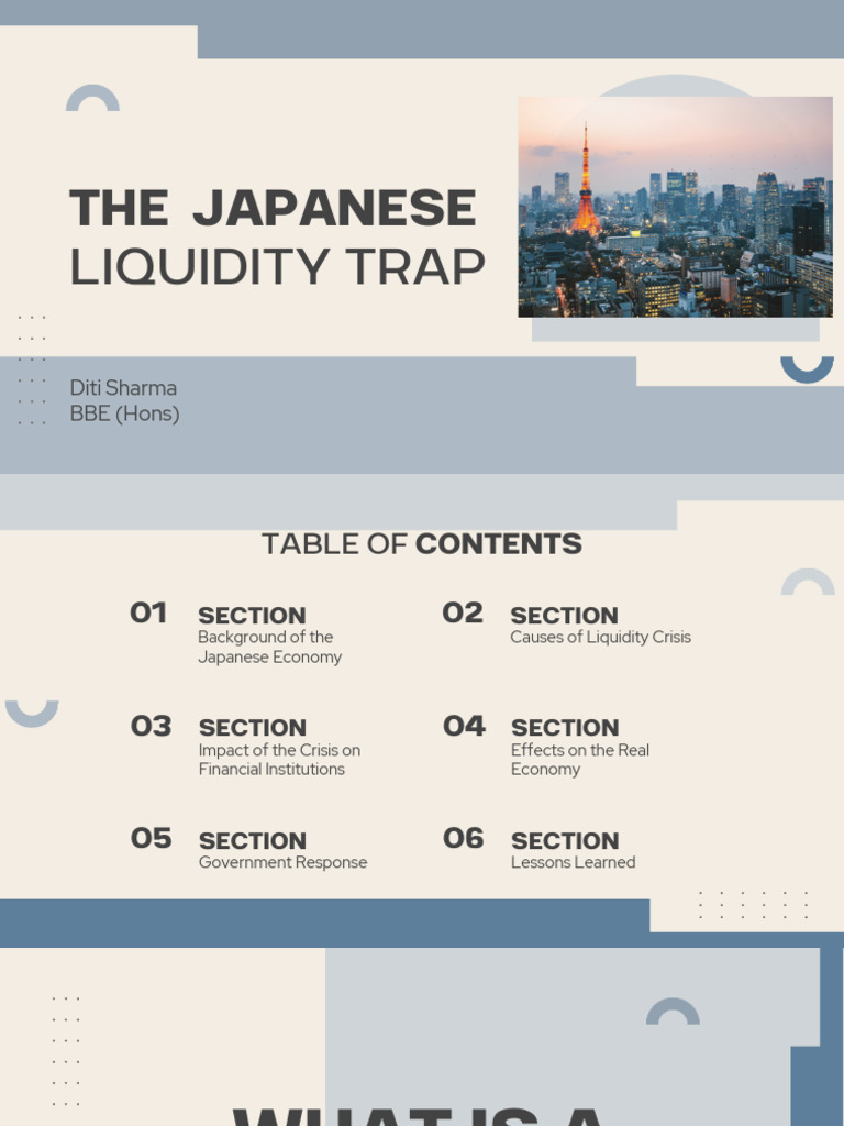 The Japanese Liquidity Trap | PDF | Interest Rates | Economic Bubble