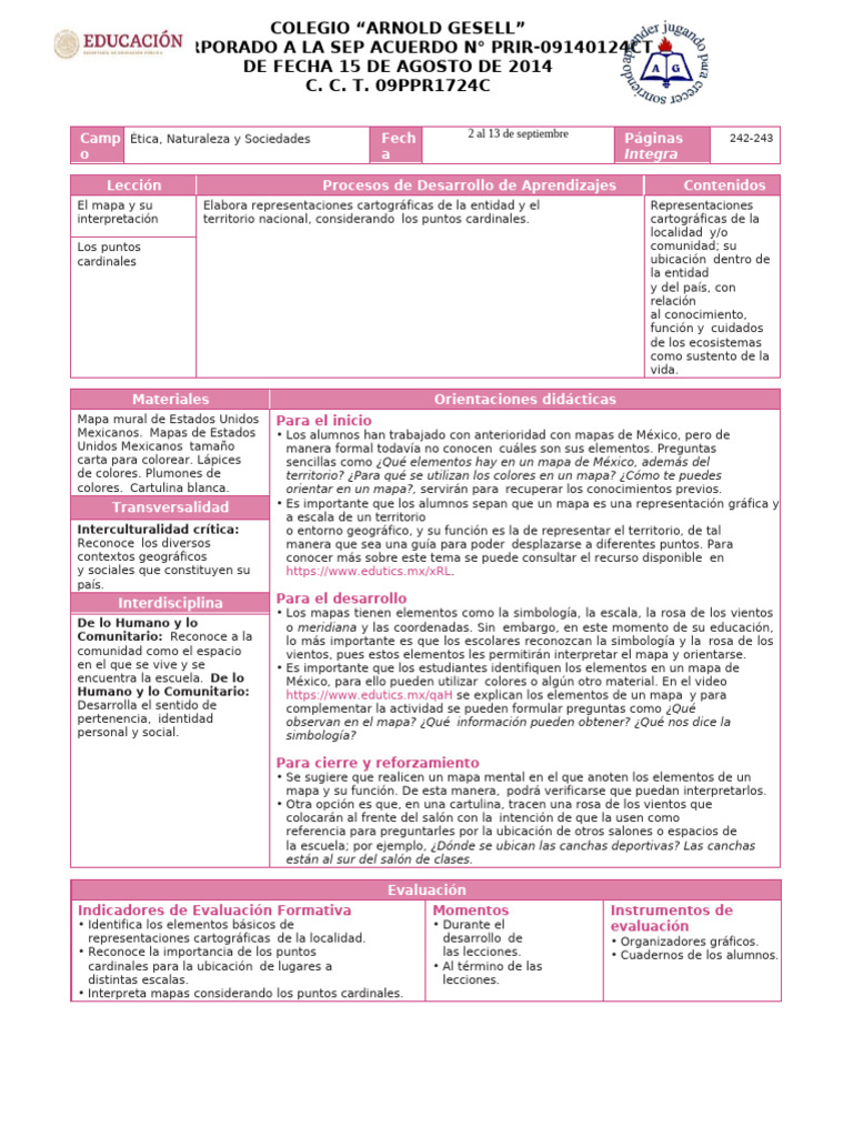 4to Sem-1 PLC Ens | PDF | Mapa | Cartografía
