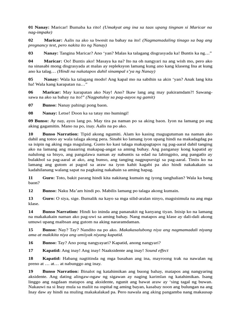 Radio Drama Script | PDF