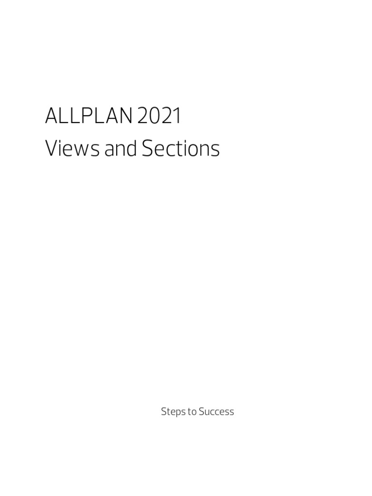 Allplan_2021_StepsToViewsAndSections | PDF | Texture Mapping | 3 D ...