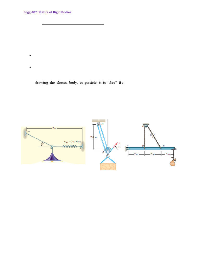 Statics of Rigid Bodies | PDF