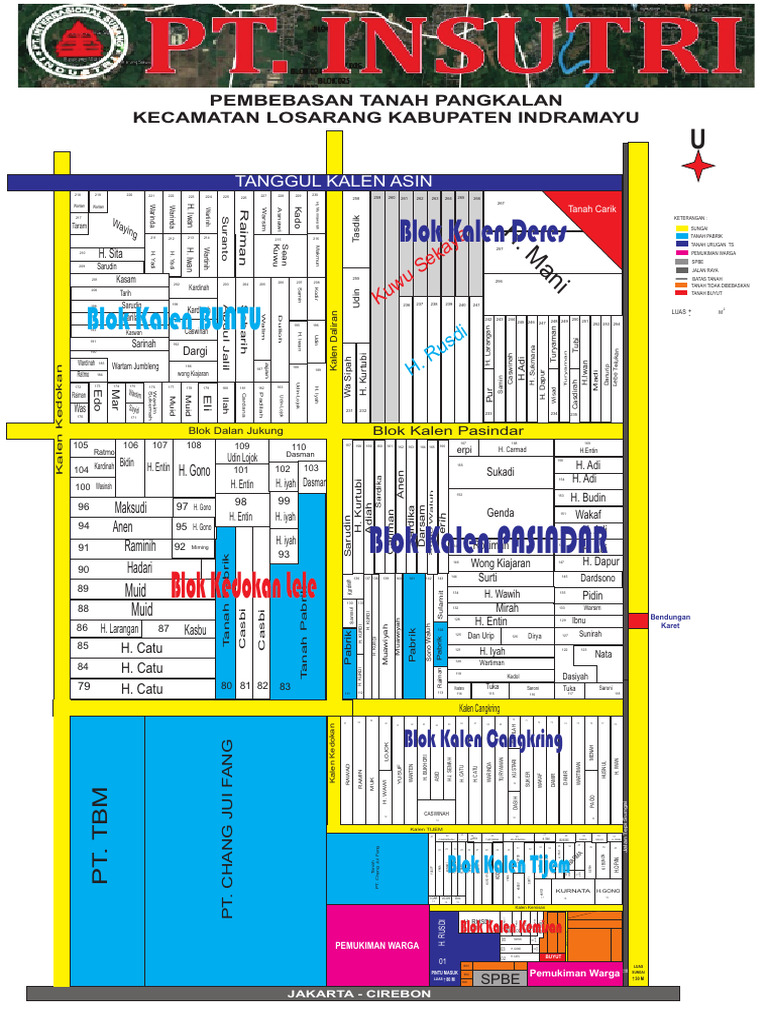 Peta Rincik Pt. Insutri | PDF