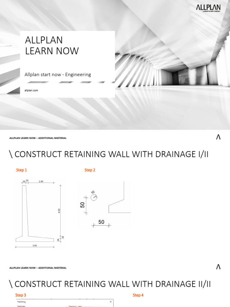 Allplan Start Now Additional Material Engineering | PDF | Wall | Building