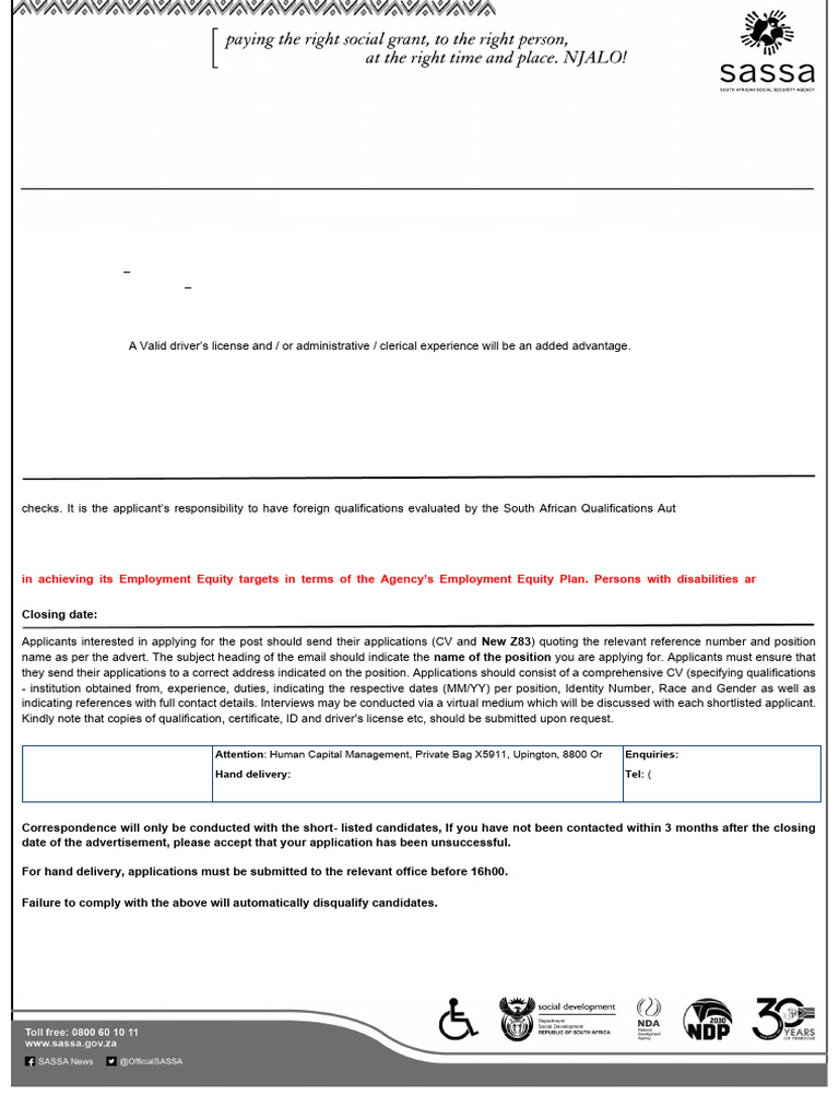 Recruitment Full External Advert - CL 04 October 2024 | PDF