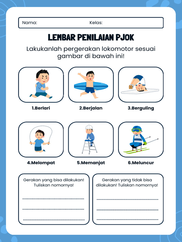 LKPD Kelas 2 Pjok Bab 1 | PDF