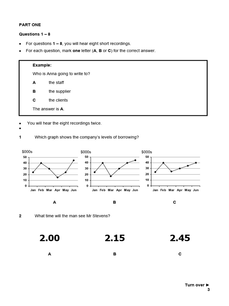 Business Preliminary Listening Sample Paper 2 - Full Test - Removed ...