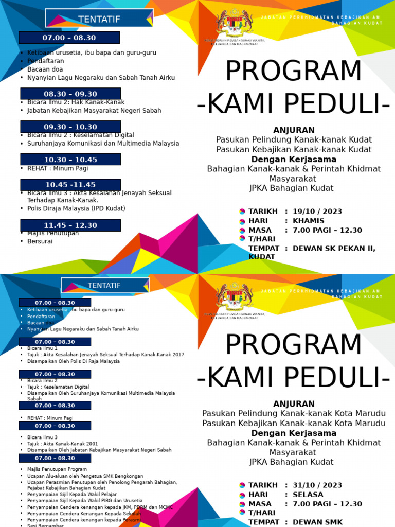 Buku Program - Kami Peduli Draf 1 | PDF