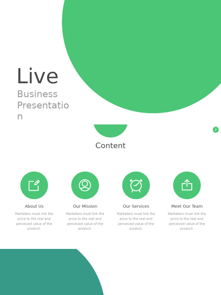 Live PowerPoint Template | PDF