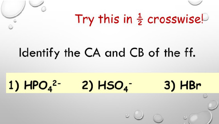 Acid and Base Quiz | PDF