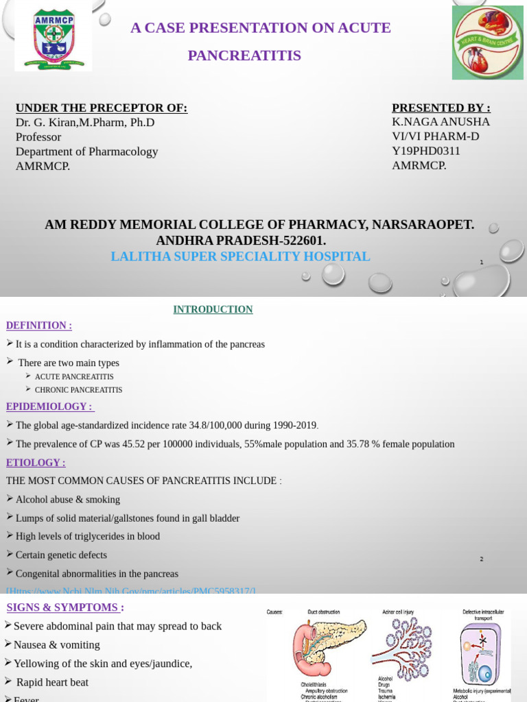 Acute Pancreatitis Case No 11 | PDF | Pancreas | Diseases And Disorders