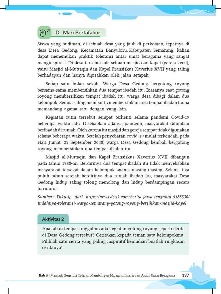 buku PAI kelas 8 Tahun 2021-217 | PDF