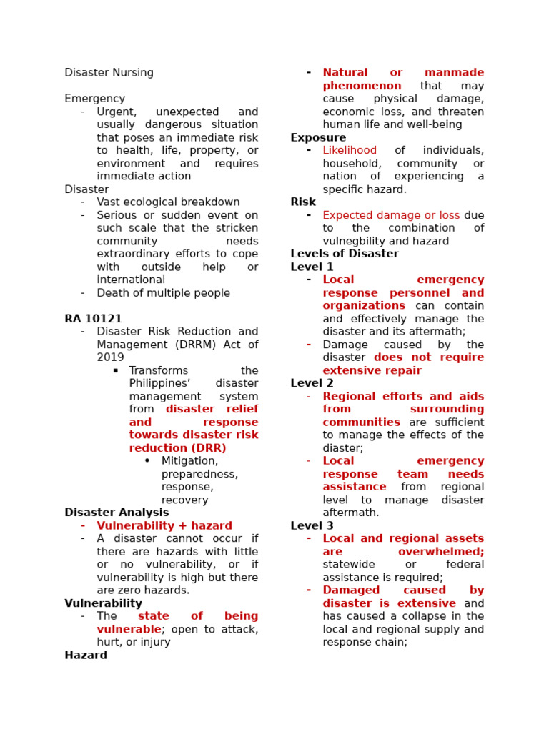 Disaster Nursing | PDF | Emergency Management | Cardiopulmonary ...