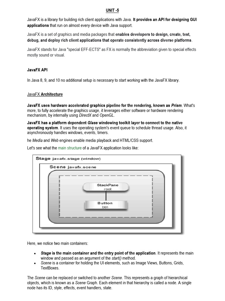 Unit5 Cs3391 Pdf Java Programming Language Operating System