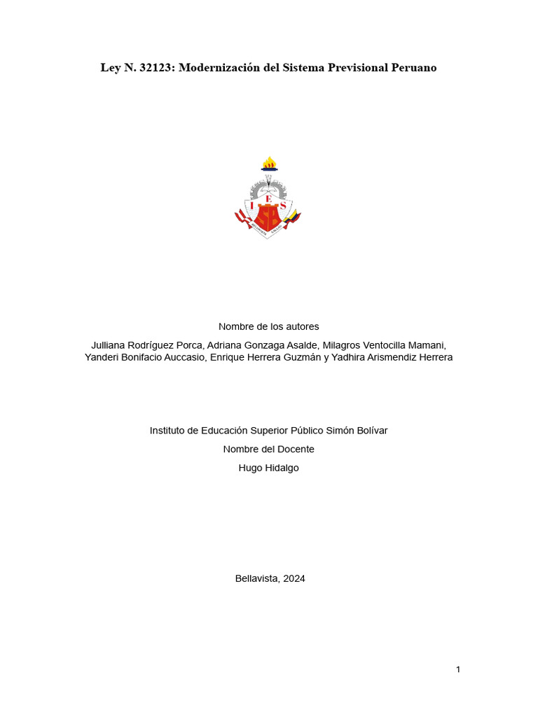 Ley N 32123 | PDF | Pensión | Jubilación