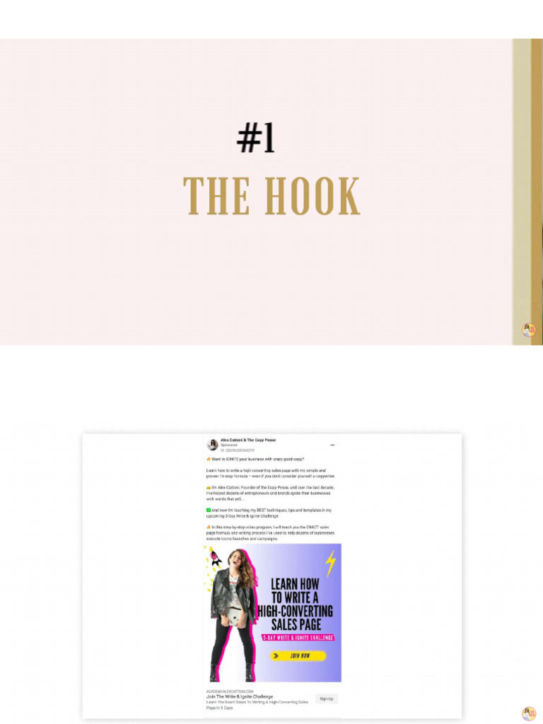 Alex Cattoni - Facebook Ads Copy + Creative | PDF