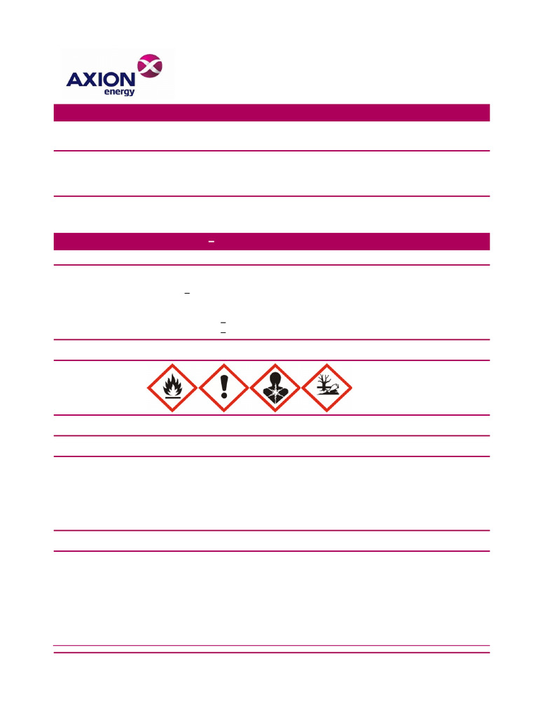 Ficha de Seguridad Diesel Grado 3 B1-B20 | PDF | Química