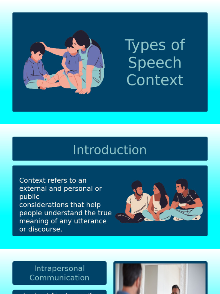 Occ - Week 5 (Speech Context) | PDF | Communication | Psychological Concepts