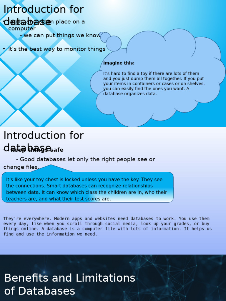Benefits and Limitations of Databases | PDF | Databases | Database Index