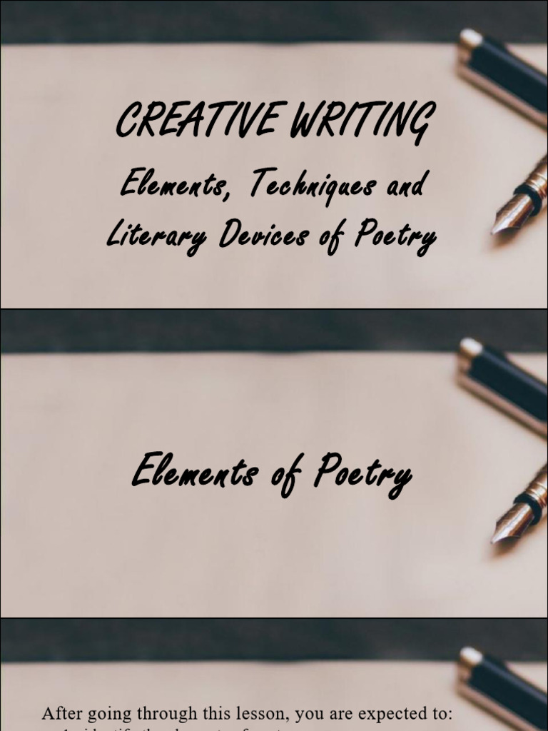 Creative Writing-Q1 | PDF | Poetry | Metre (Poetry)
