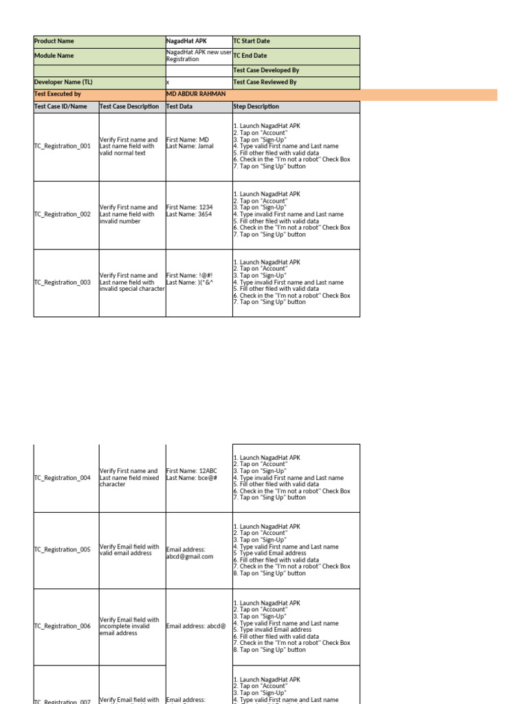 NagadHat Web and APK - SignUp - Test - Cases | PDF | Password | Email ...