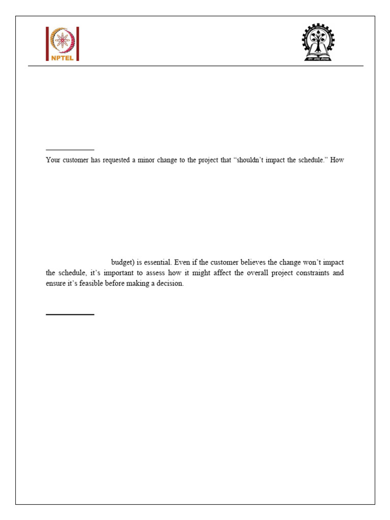 Project Management MCQ Assignment | PDF | Project Management | Business