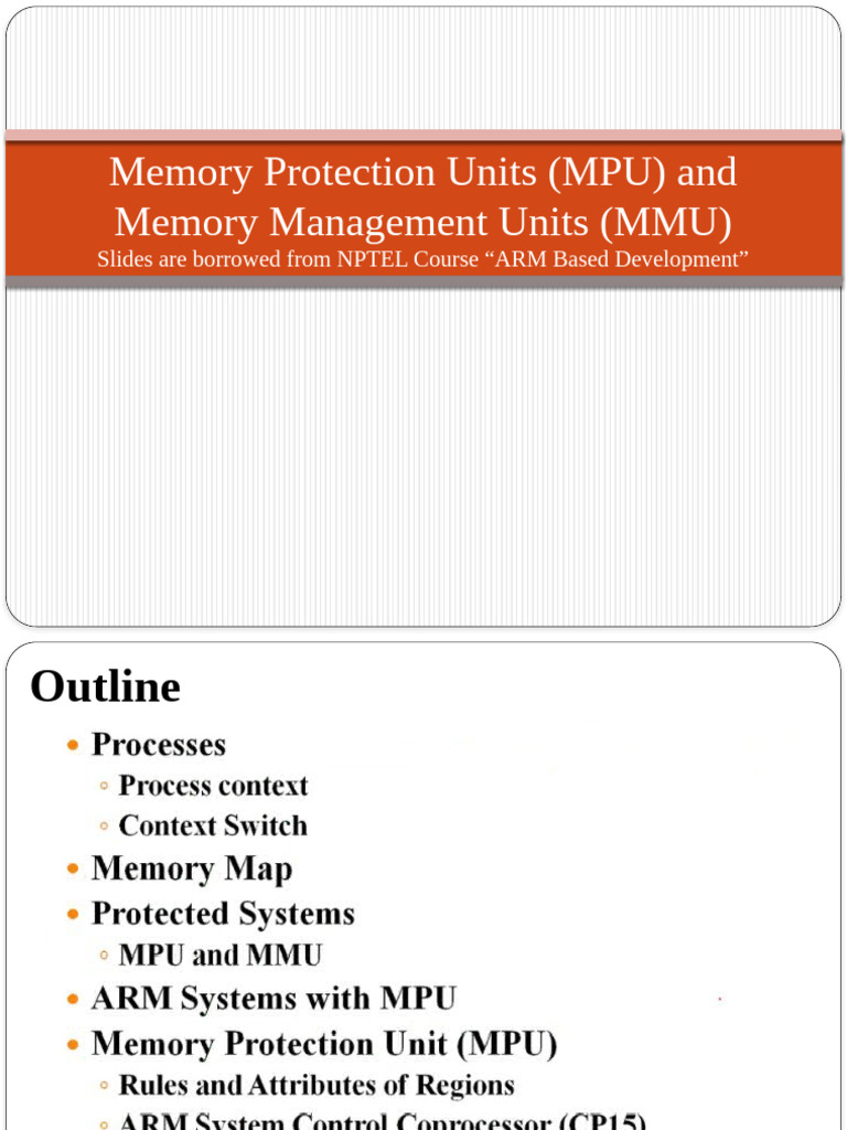 Slide 17 (Memory Protection Units) | PDF | Technology & Engineering