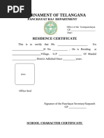 Rural Area Certificate Template | PDF